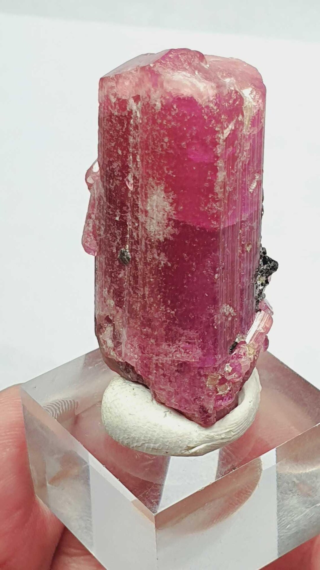 Authentic Rubilite Tourmaline Double Terminated Transparent Crystal ...