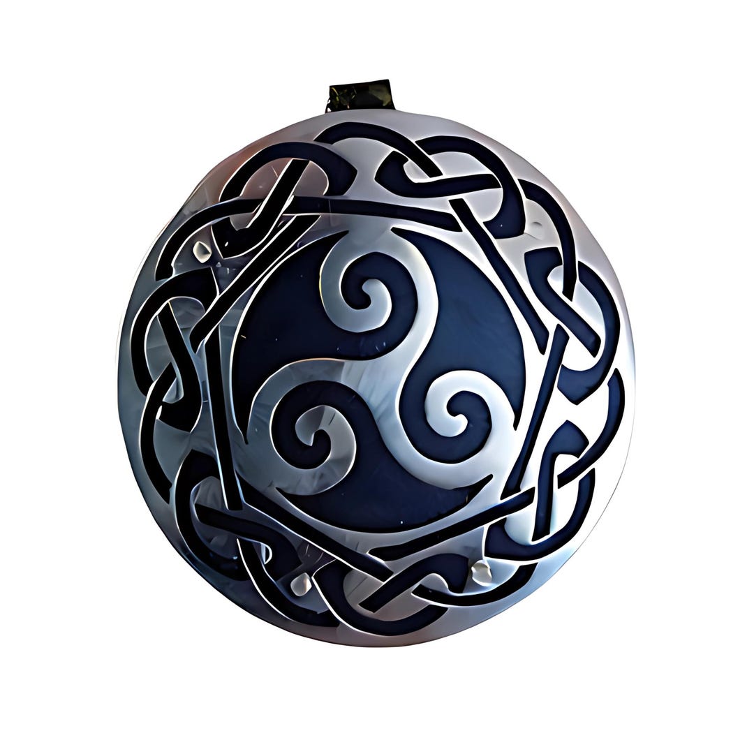 Handmade Celtic Triskele Symbol German Silver Material Pendant Jewelry ...