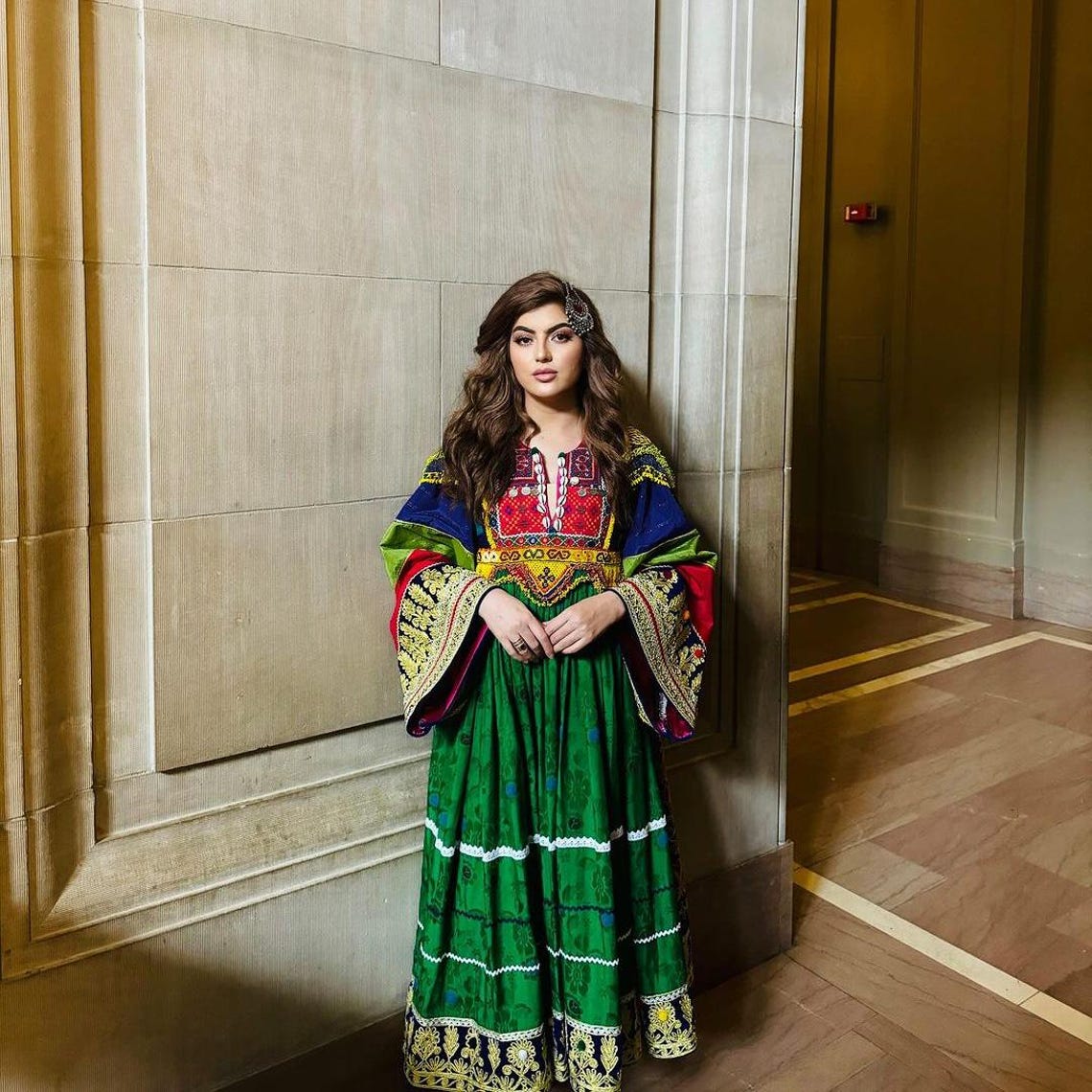 Vibrant Handmade Afghani Dress for Women – Traditional Afghan ...