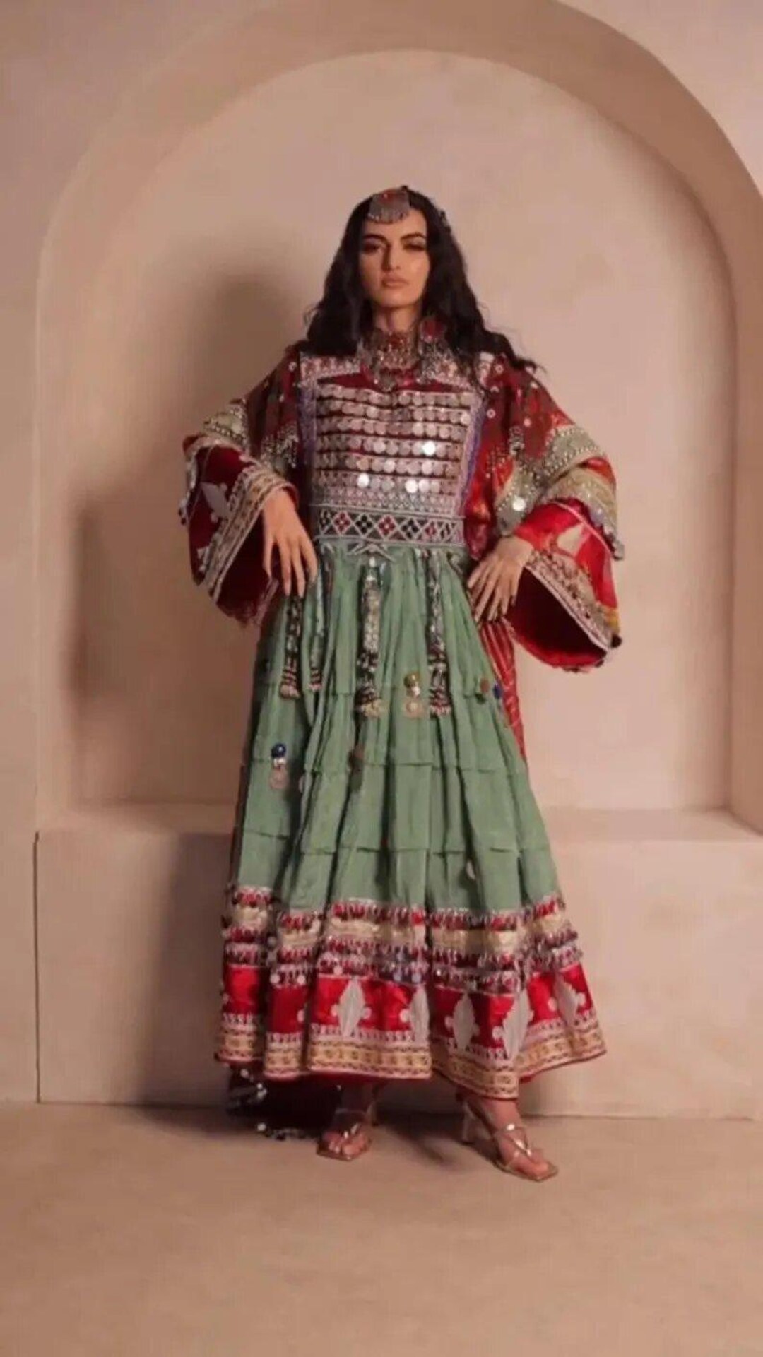 Jeweled Afghan Dress – Handmade Traditional Women's Clothing | Boho ...