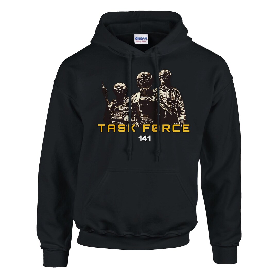 TASK FORCE 141 Mens Hoodie Heavy Premium Quality, Modern Warfare Design ...