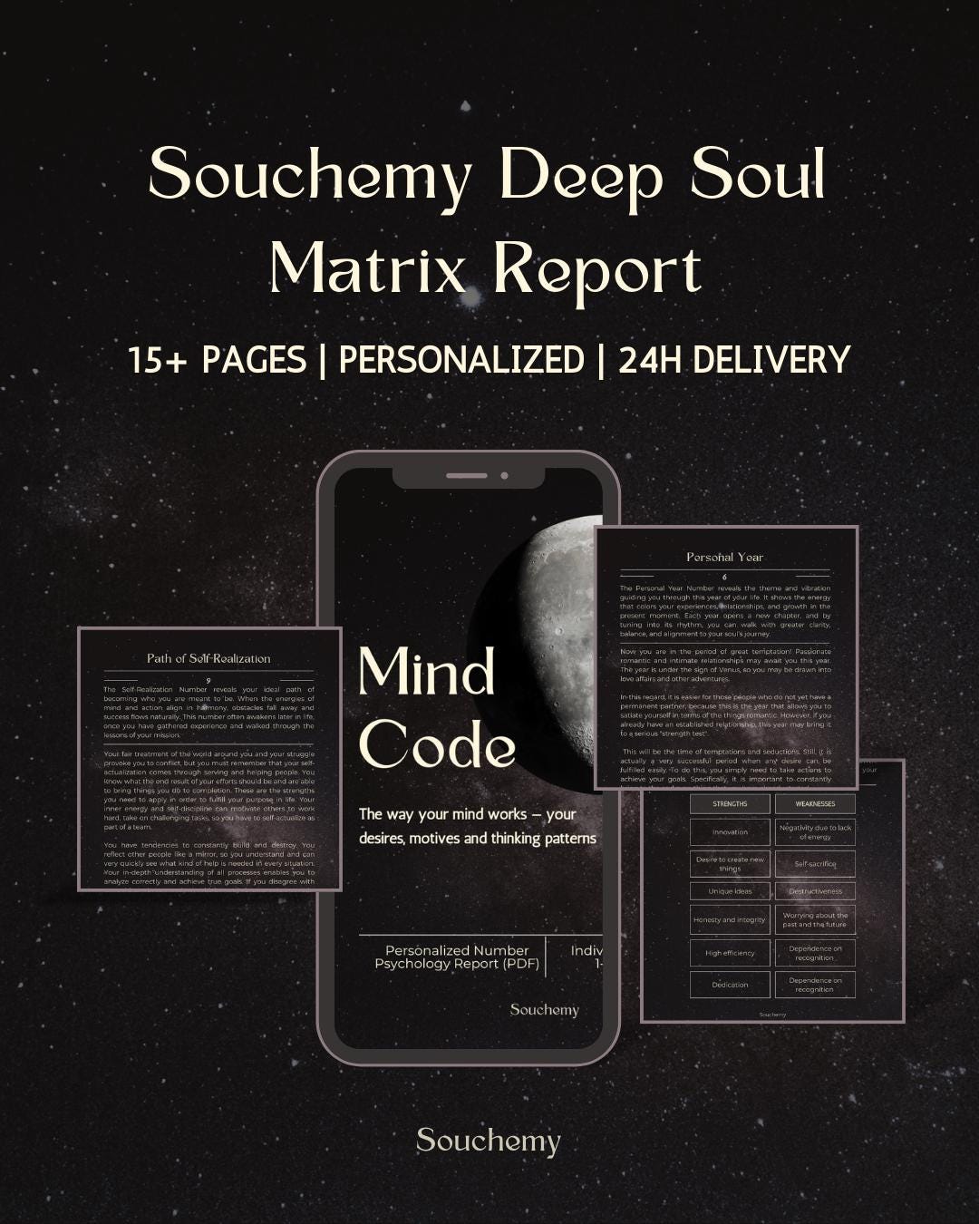 Souchemy Deep Soul Matrix Report | Personalized Numerology | Life Path ...