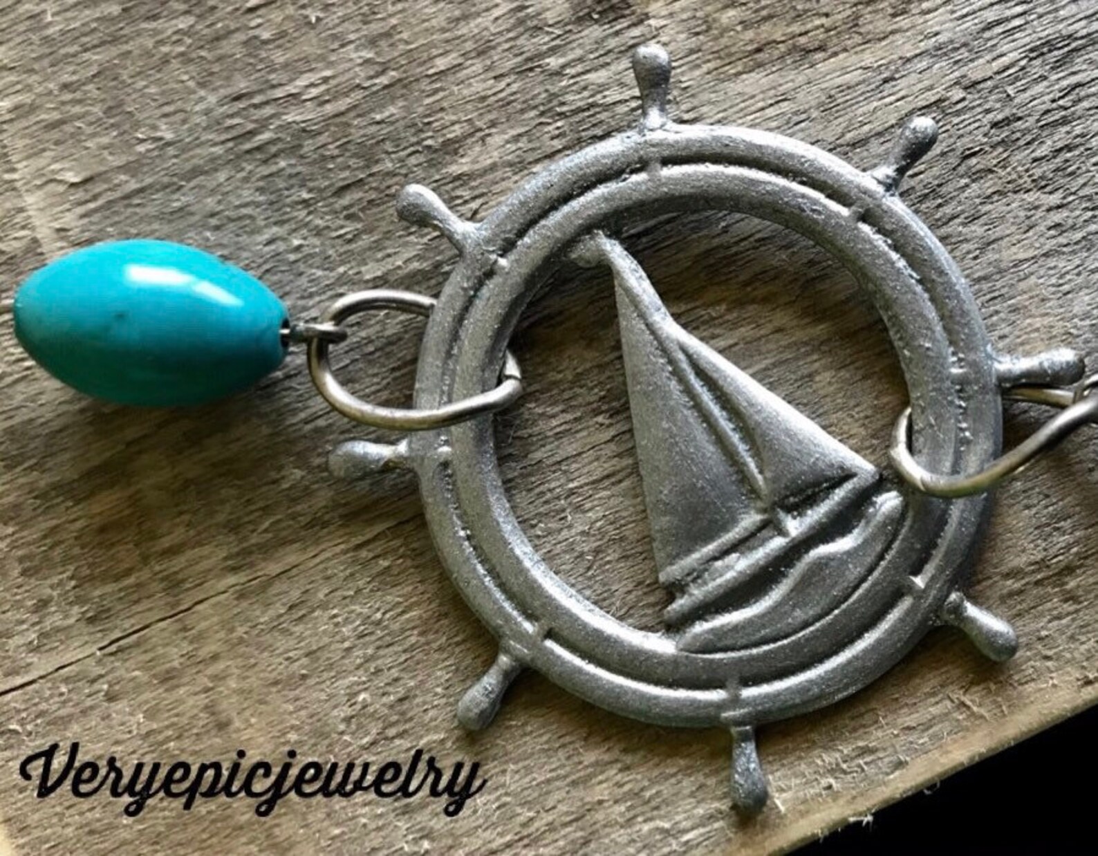 Anchors Away Multi Strand Chain Necklace Sailboat Pendant | Etsy