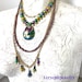Colorful Hippie Chic Necklace, Bohemian Assemblage Pendant Necklace ...