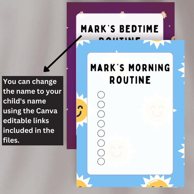 Printable Morning & Evening Routine Charts for Toddlers - Kids ...