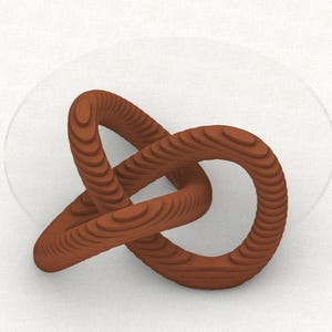 Parametric Table Base for Modern Home – Trefoil Knot Table Digital File ...