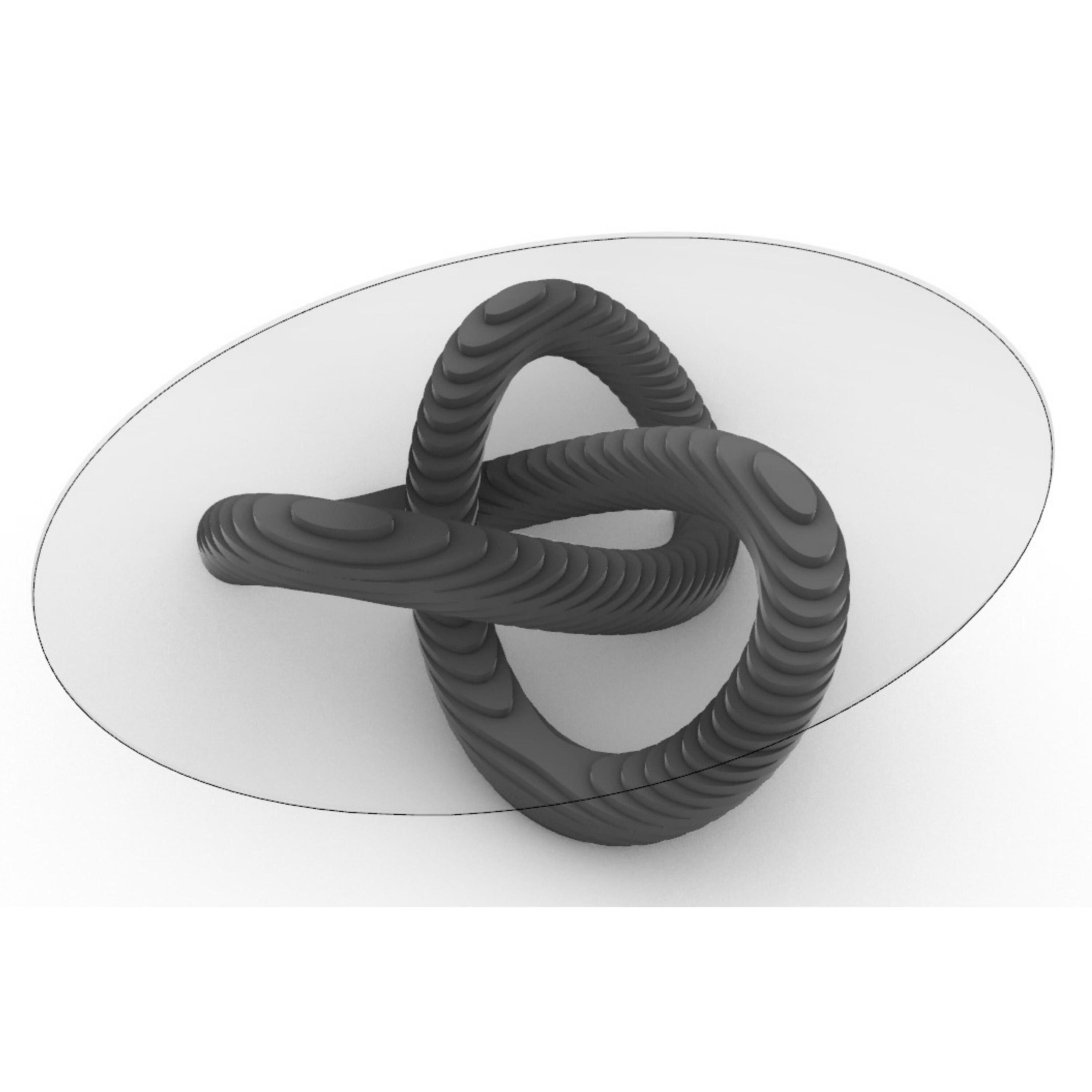 Parametric Table Base for Modern Home – Trefoil Knot Table Digital File ...
