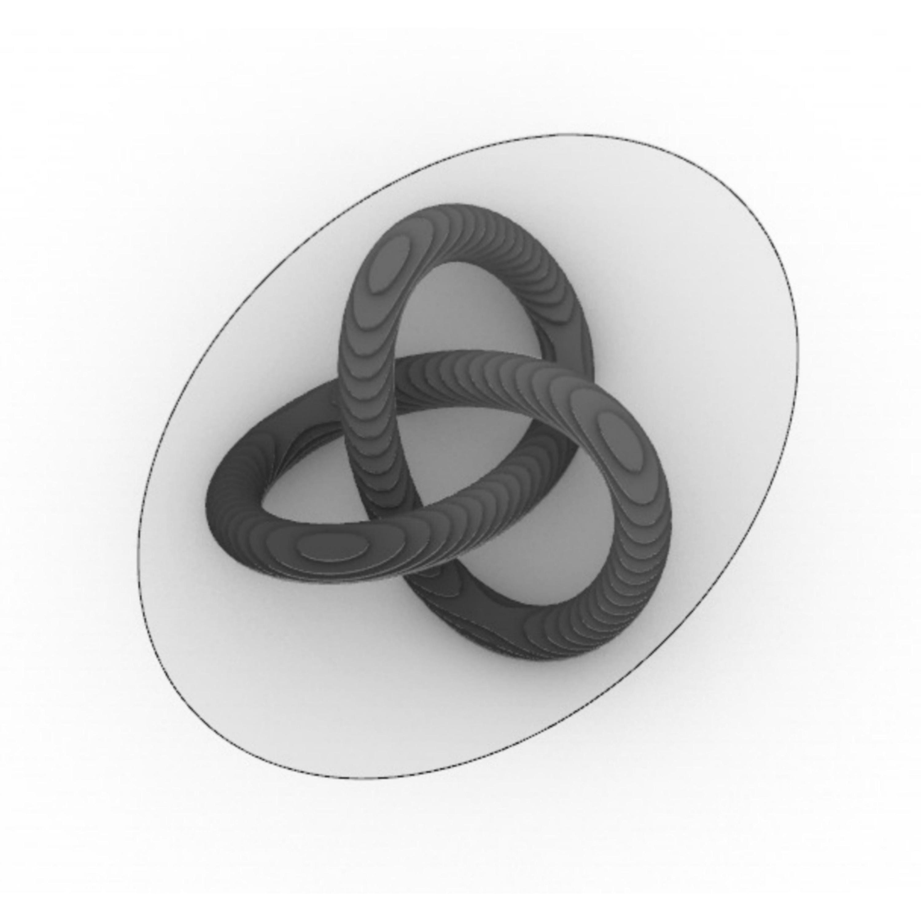 Parametric Table Base for Modern Home – Trefoil Knot Table Digital File ...