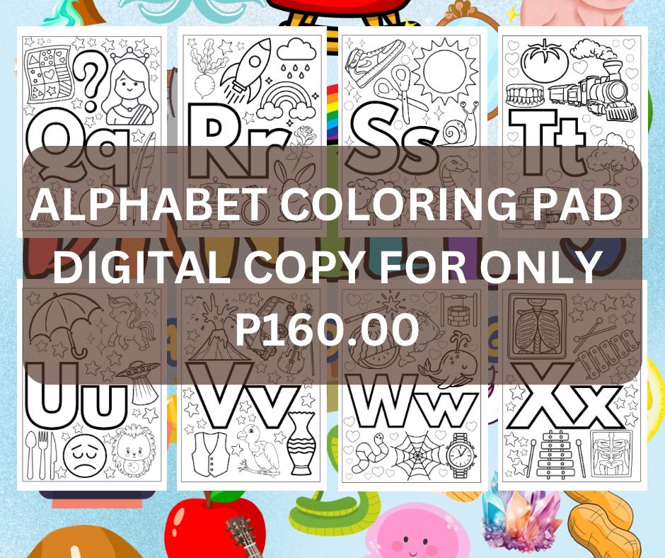 ALPHABET COLORING - Etsy