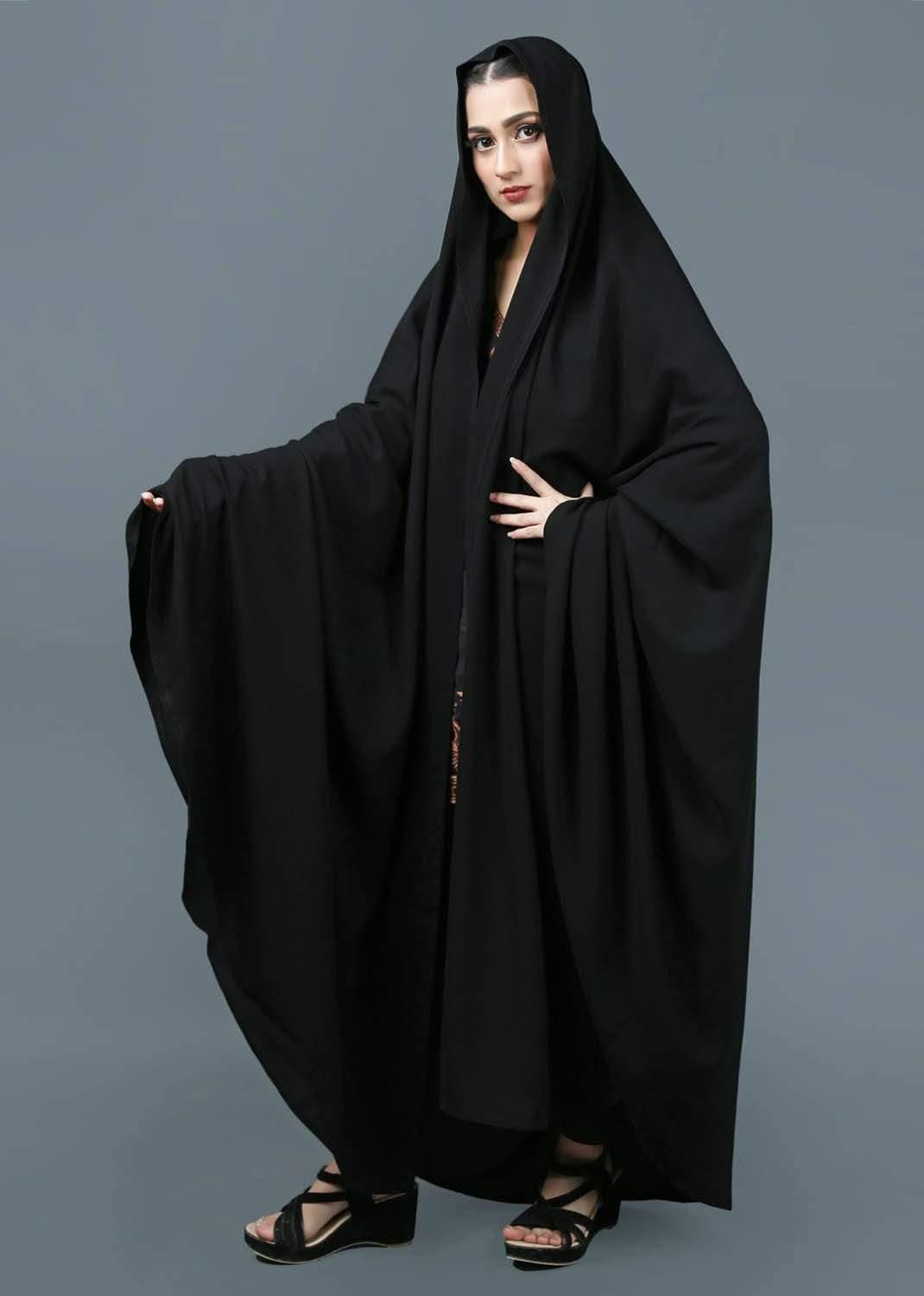 Black Chador Shawl for Moharram Namaz Salah Majlis Pakistan Made Black ...