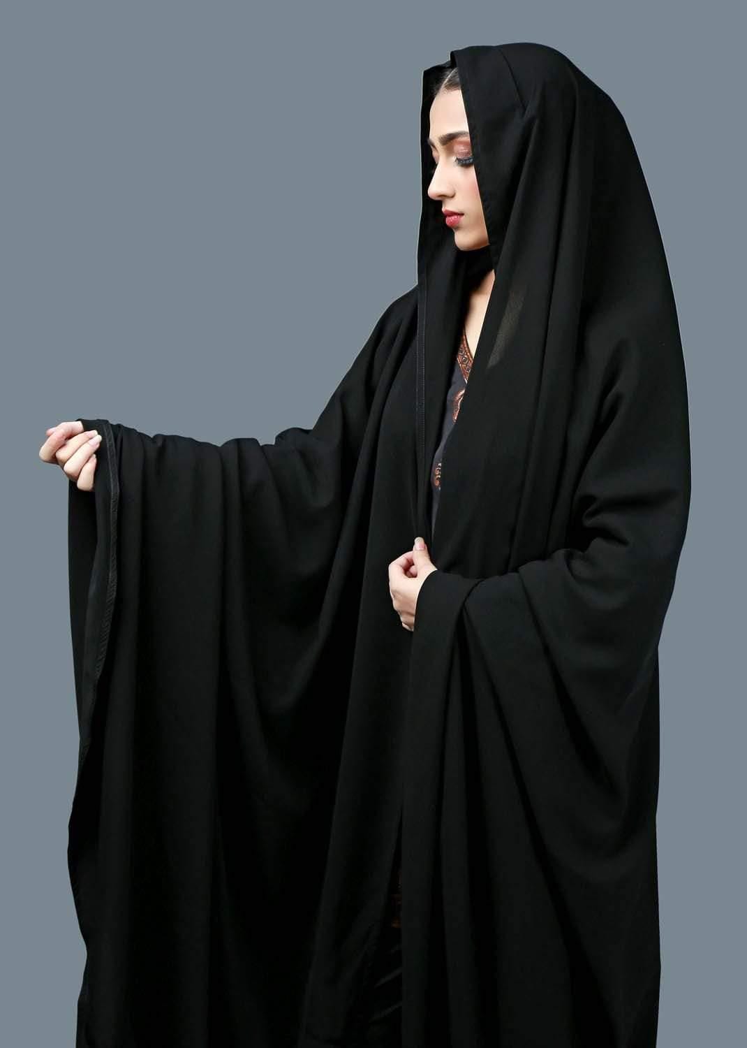 Black Chador Shawl for Moharram Namaz Salah Majlis Pakistan Made Black ...