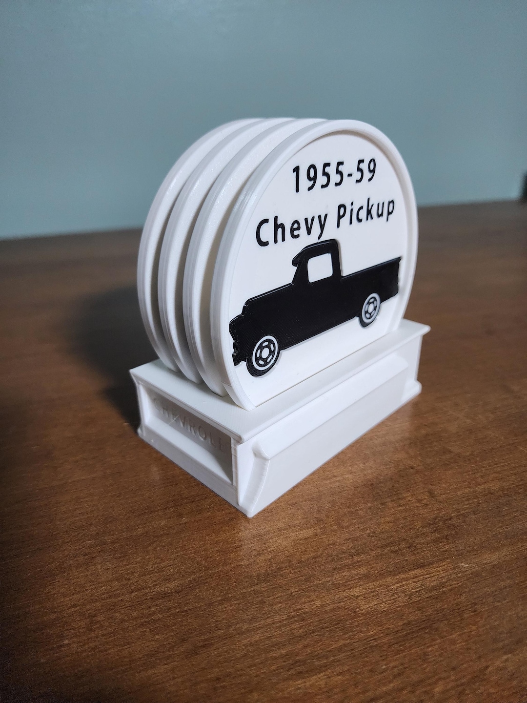 Non-stick 1955-1959 Chevy Pickup Coaster Set - Etsy