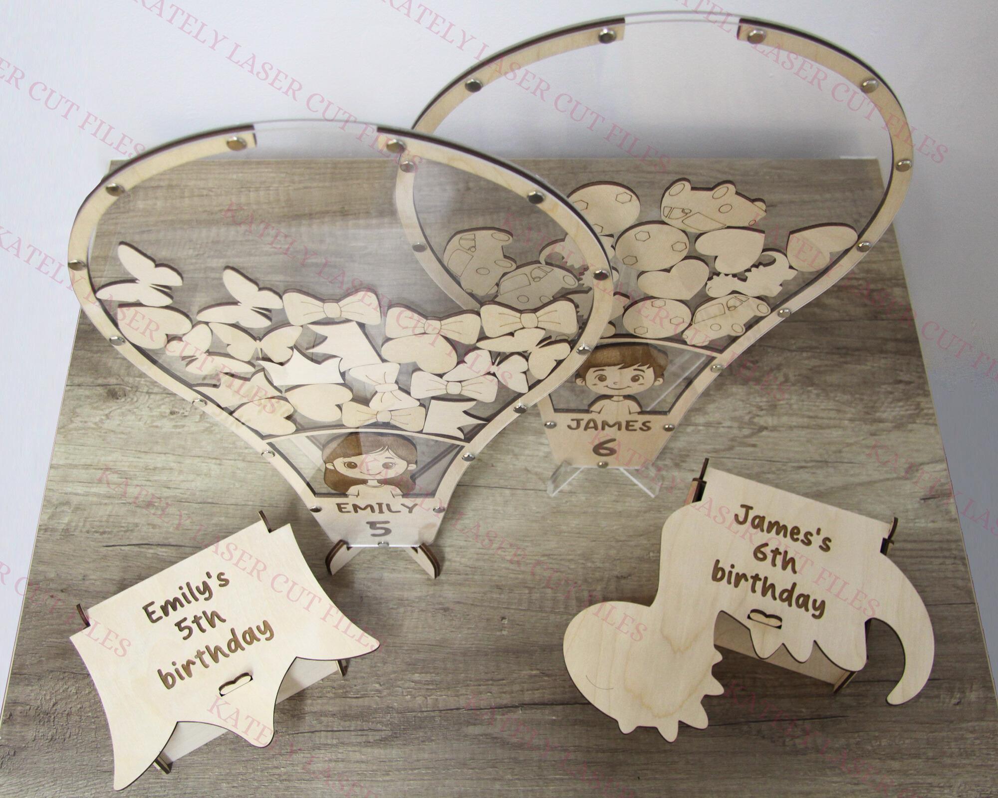 Balloon Guestbook SVG File, Laser Cut Guestbook for Shower & Birthdays ...