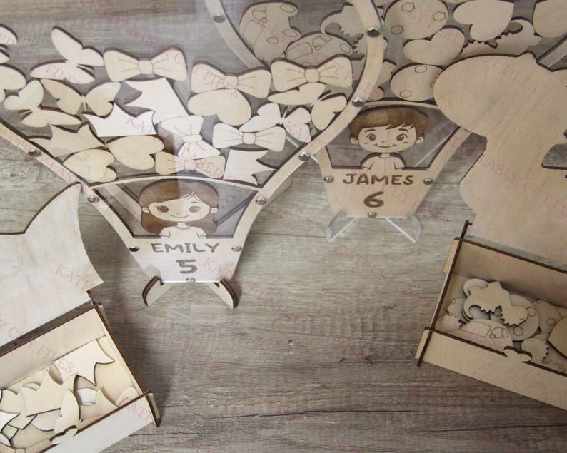 Balloon Guestbook SVG File, Laser Cut Guestbook for Shower & Birthdays ...