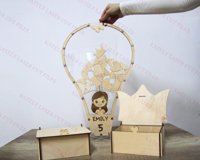 Balloon Guestbook SVG File, Laser Cut Guestbook for Shower & Birthdays ...