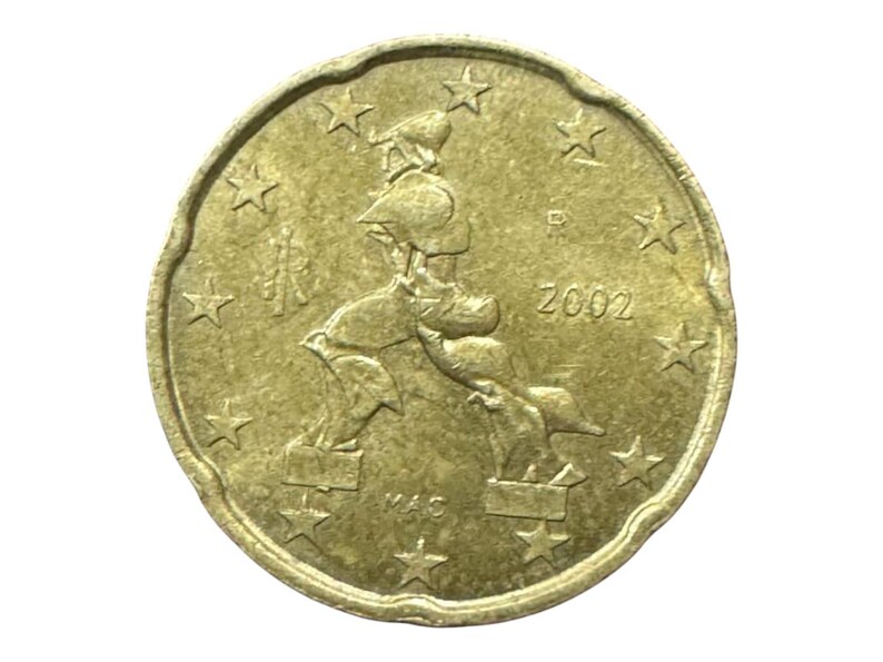 2002 ITALY 20 EURO CENT Very Rare and Mintage Error Coin for Best ...