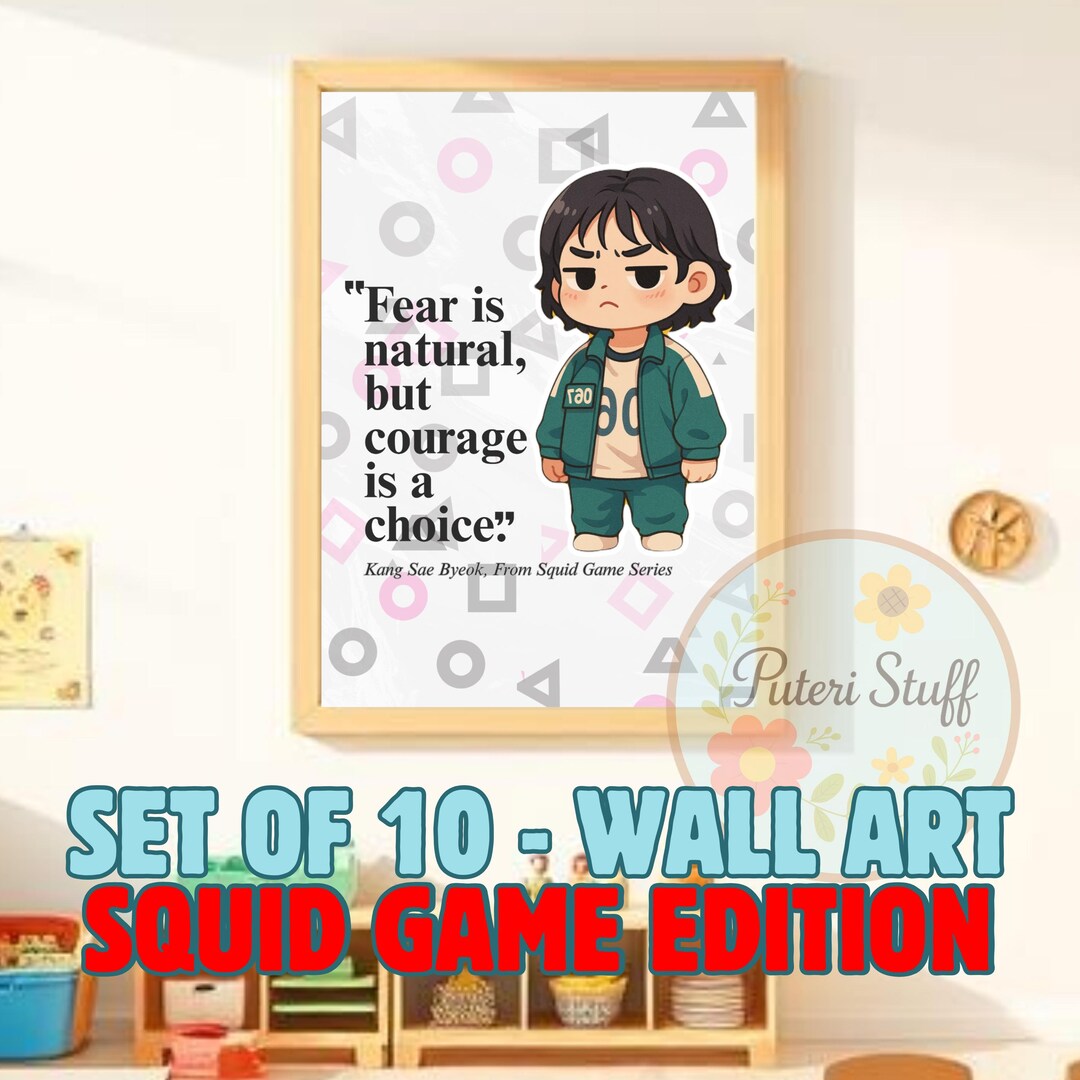 Motivational Chibi Poster Set: TV Series Inspired Art (digital Download ...