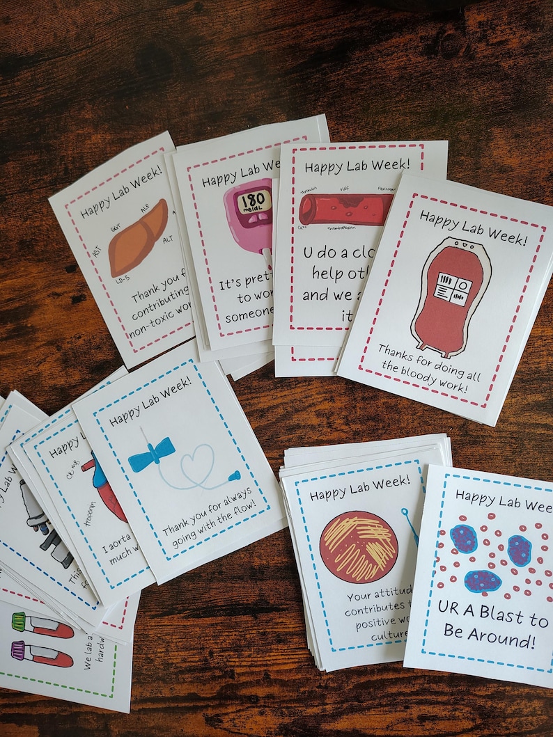 Lab Week Appreciation Printables - Version 2 - Etsy