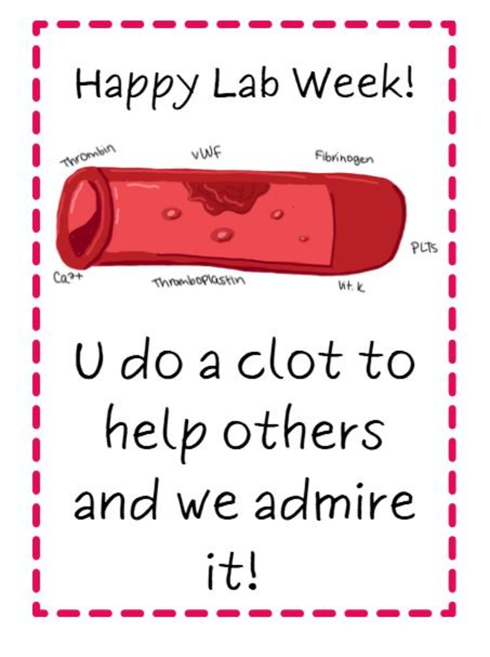 Lab Week Appreciation Printables - Version 2 - Etsy