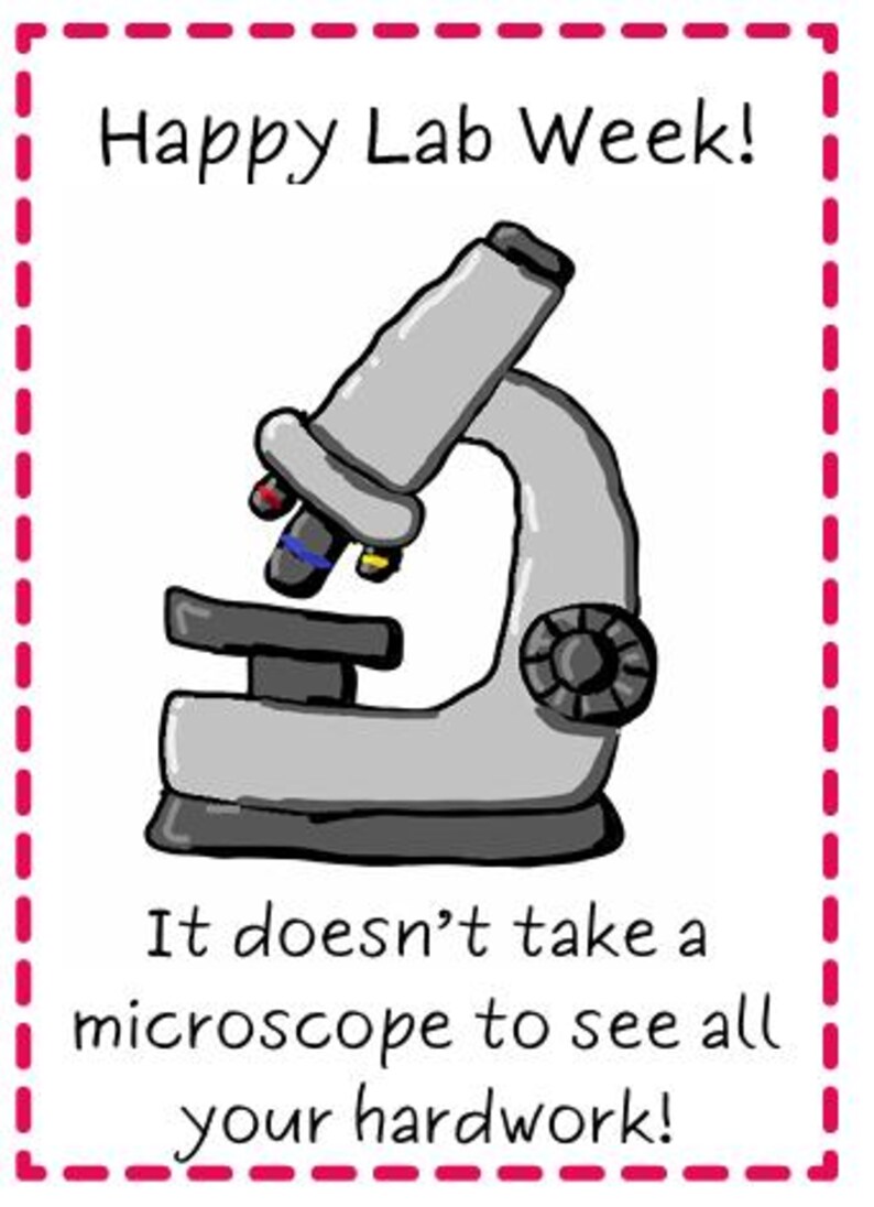 Lab Week Appreciation Printables - Etsy