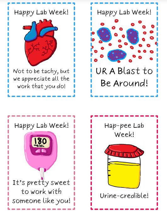 Lab Week Appreciation Printables - Etsy