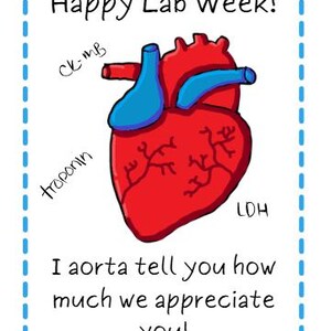 Lab Week Appreciation Printables - Version 2 - Etsy