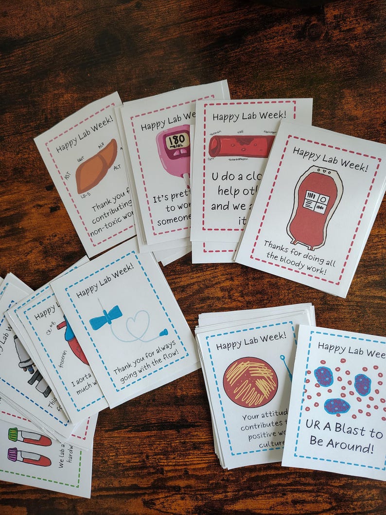 Lab Week Appreciation Printables - Etsy