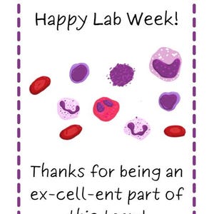 Lab Week Appreciation Printables - Version 2 - Etsy