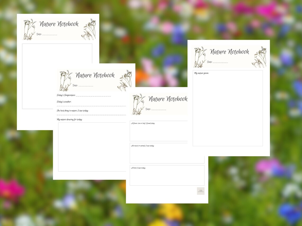 Kids Nature Notebook Journal Homeschool Science Wildlife Charlotte ...