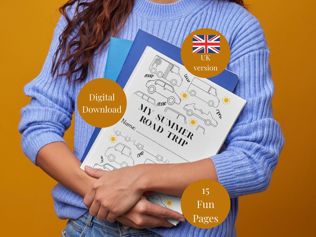 Kids Summer Road Trip Activity Sheets Worksheets Workbook Fun Screen ...