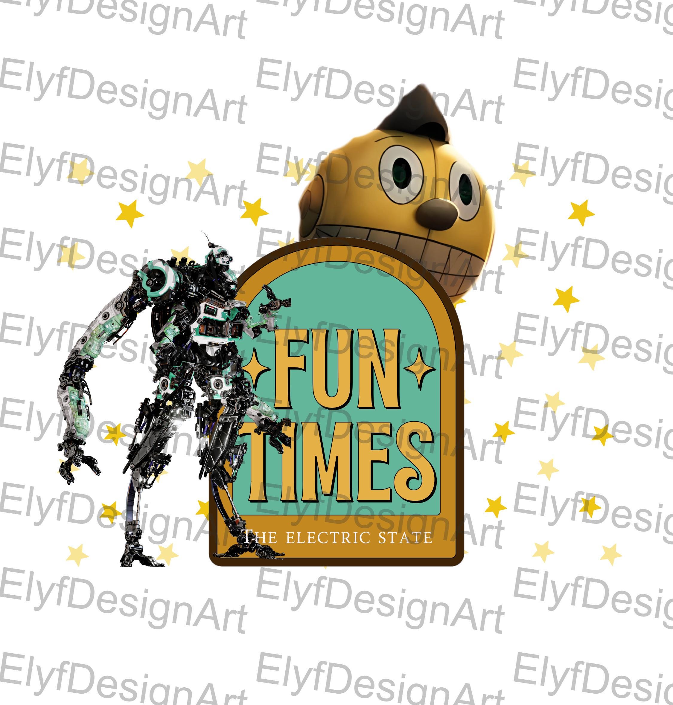 The Electric State Fun Time PNG | the Electric State Funny Meme| the ...