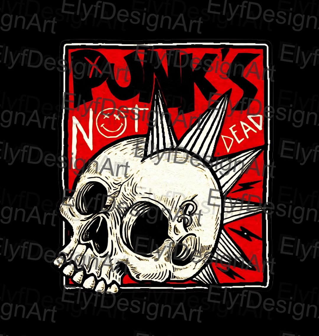 Punk's Not Dead PNG | Punk Rock Music Lovers PNG | | Punk Art | Punk ...