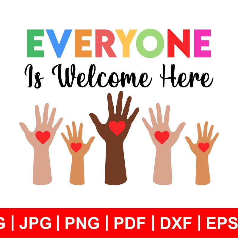 All Are Welcome Here - Etsy
