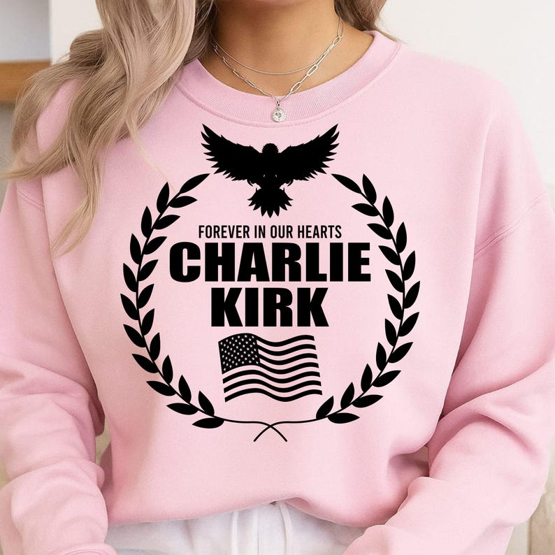 Charlie Kirk Memorial Patriotic Eagle SVG PNG: Cut File (digital ...