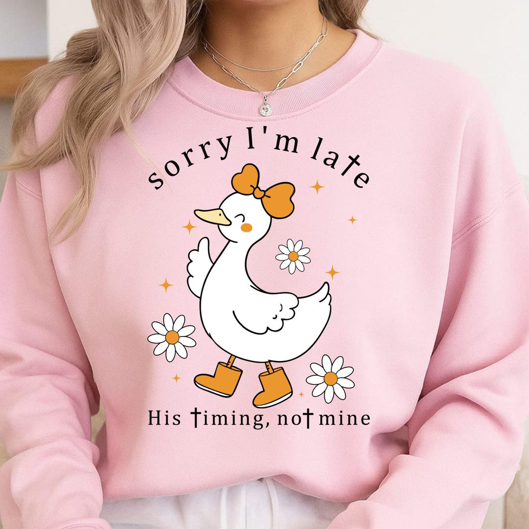 Sorry I'm Late Goose SVG: Boho Christian Design (digital Download) - Etsy