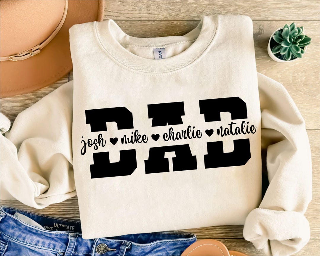 Dad SVG: Father's Day Split Name Frame - Cricut, Silhouette (digital ...