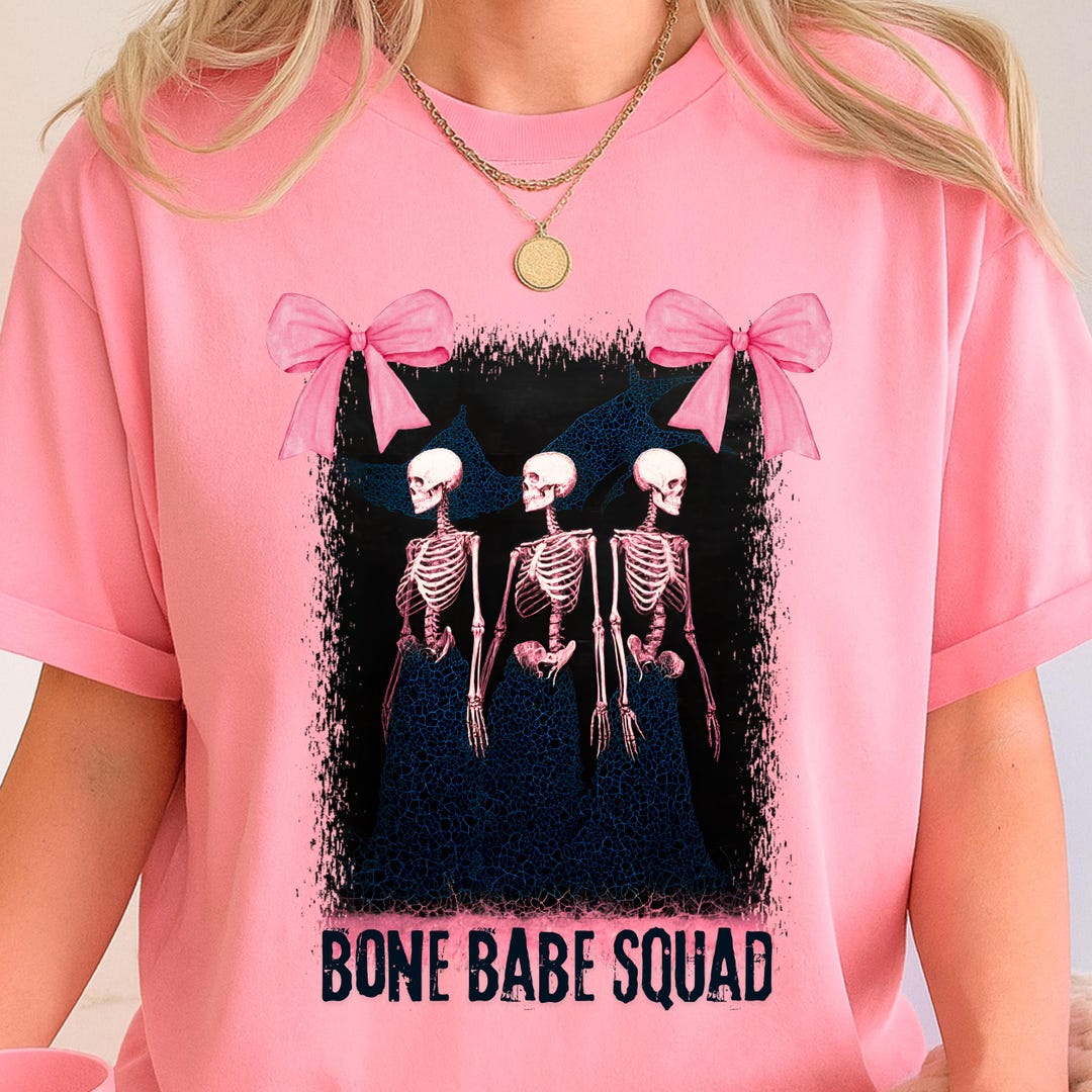 Gothic Pink Skeleton Witches PNG: Halloween Girl Gang Digital Download ...