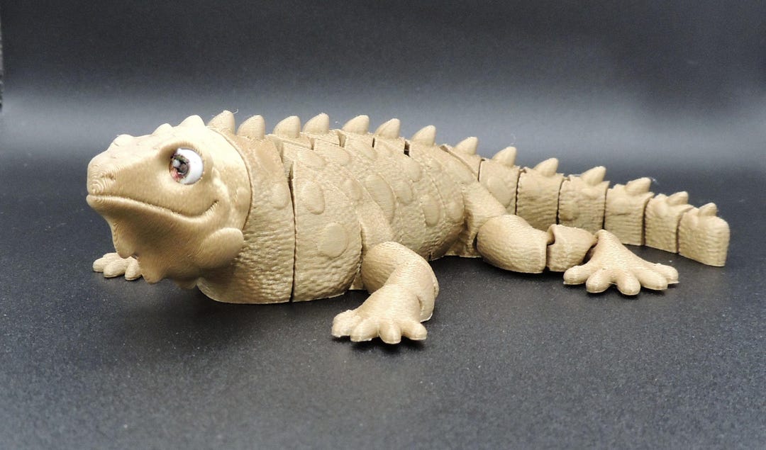 Cute 3D Printed Articulating Iguana | Flexi Animal | Sensory Fidget ...