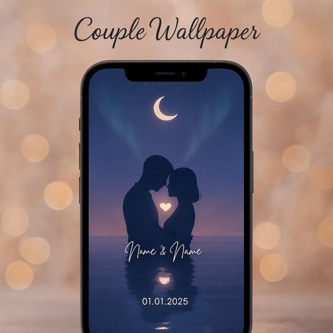 Couple Wallpapers | Romantic Phone Background | Couple Silhouette Night ...