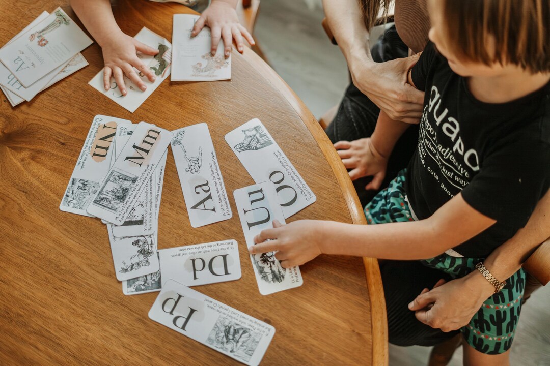 Bible Rhyming Cards - Watercolor Alphabet, ABC Scripture Cards - Etsy