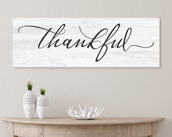 Thankful Wall Art - Etsy