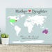 Mom From Daughter, Long Distance Map, Long Distance Love, Gift From ...