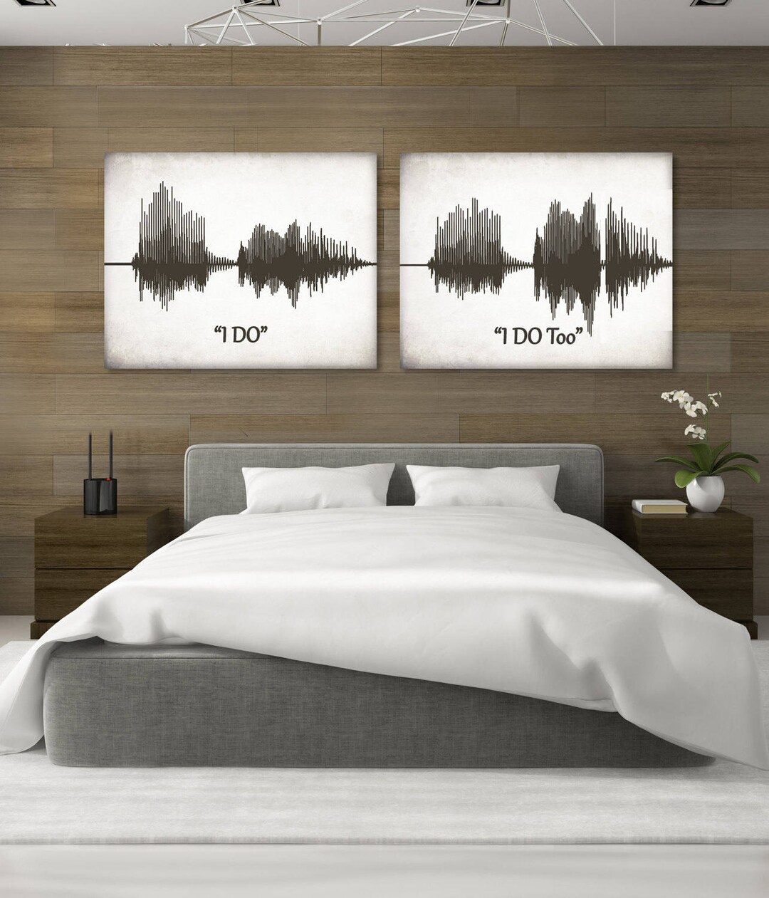 Sound Wave Art, Personalized Voice Art, I DO Voice Wave Canvas, Custom ...