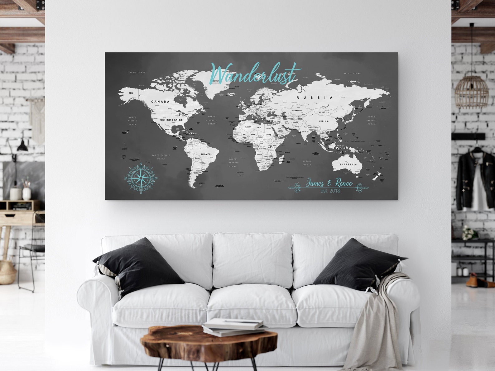 Personalized Push Pin Travel Map Push Pin World Map World | Etsy