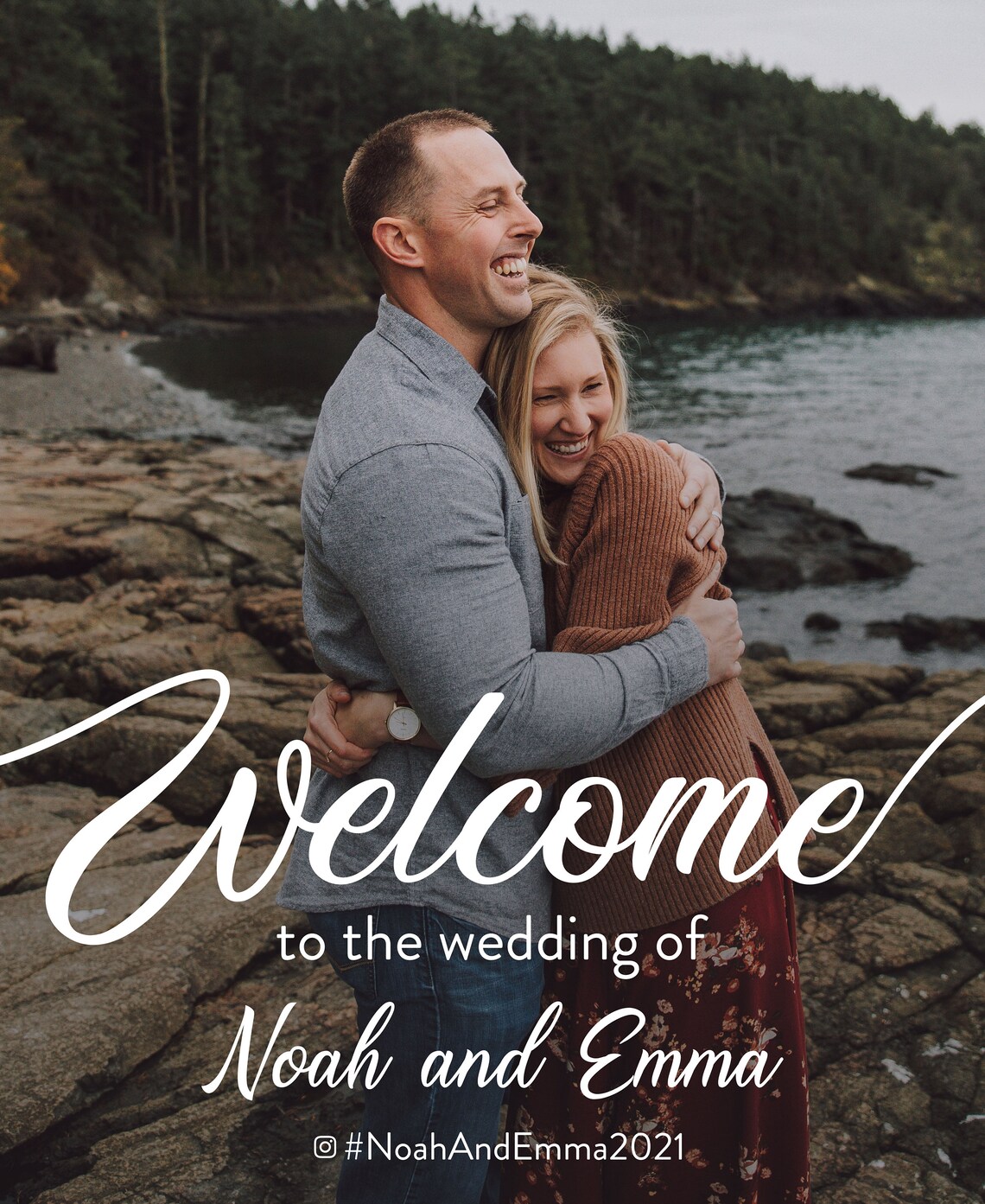 Welcome Sign Personalized Wedding Sign Custom Wedding | Etsy