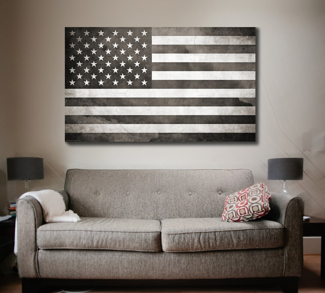 US Flag Canvas Premium Quality American Flag on Canvas - Etsy