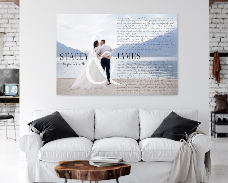 First Dance Lyrics on Canvas Your Wedding's First Dance - Etsy