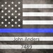 Police Officer Sign, Police Flag, Thin Blue Line Decor, Police Officer ...