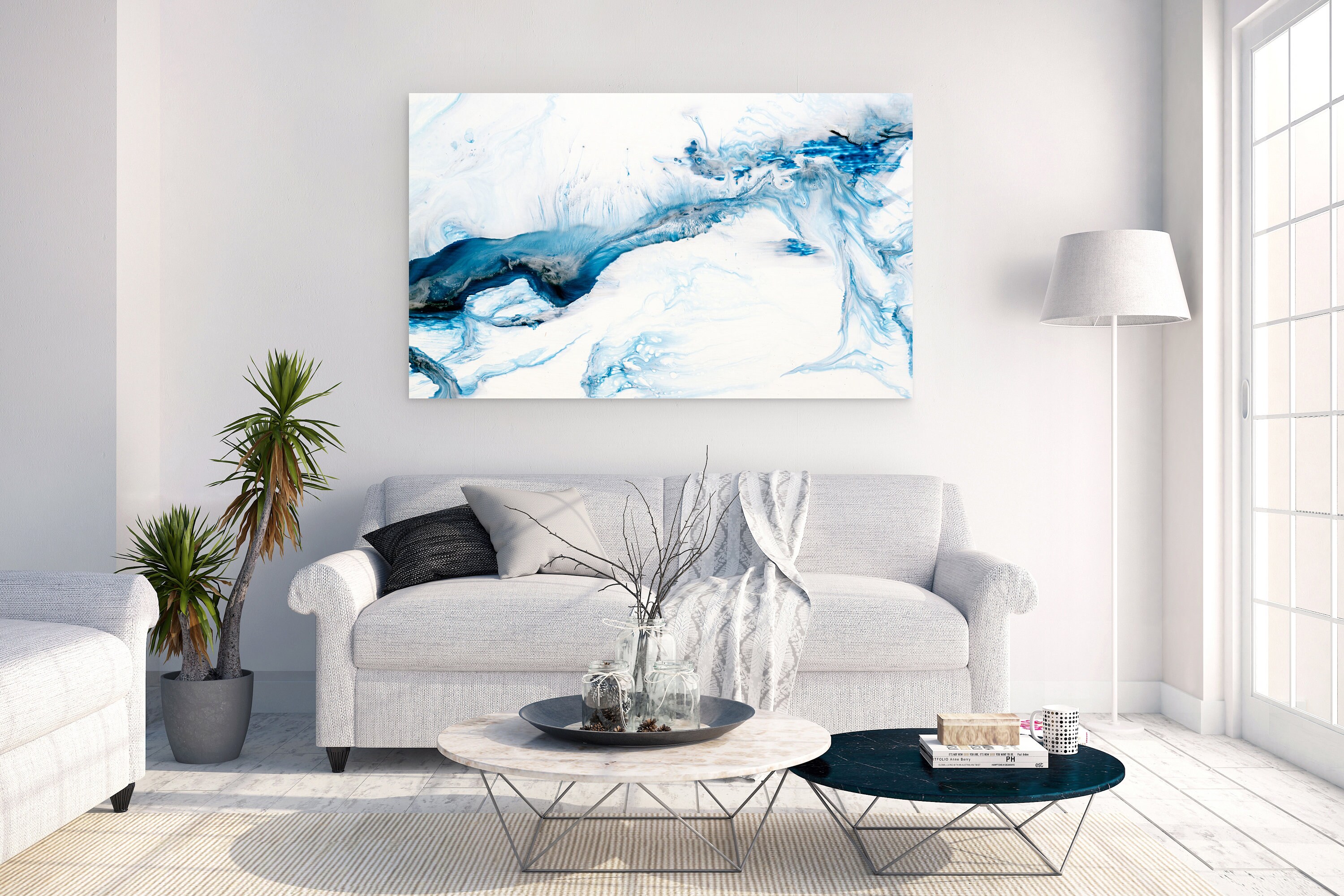 Marble Wall Art • Marble Canvas Print • Abstract Canvas Art • Large ...