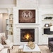 Home Sweet Home Sign Family Monogram Sign Wood Texture Large Last Name ...